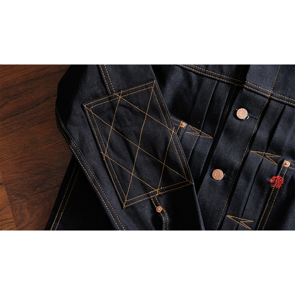VICTORY 15 OZ DOUBLE ELBOW DENIM JACKET – Carnivores soul