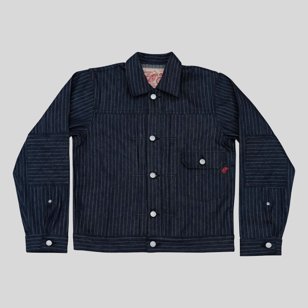 Carnivores Soul – TROPHY Type 1 Stripe Woven Denim Jacket – Carnivores soul