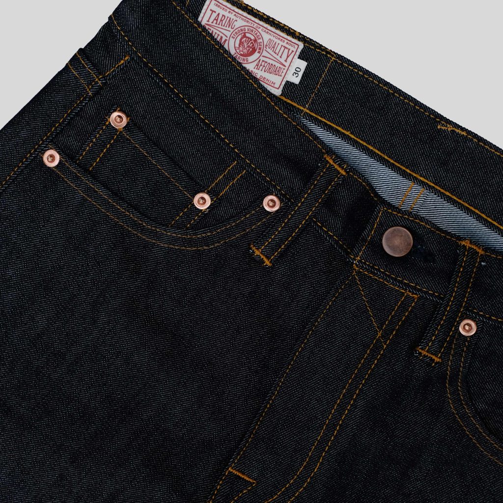 TARING – 14 Oz Indigo Denim Modern SLIM – Carnivores soul